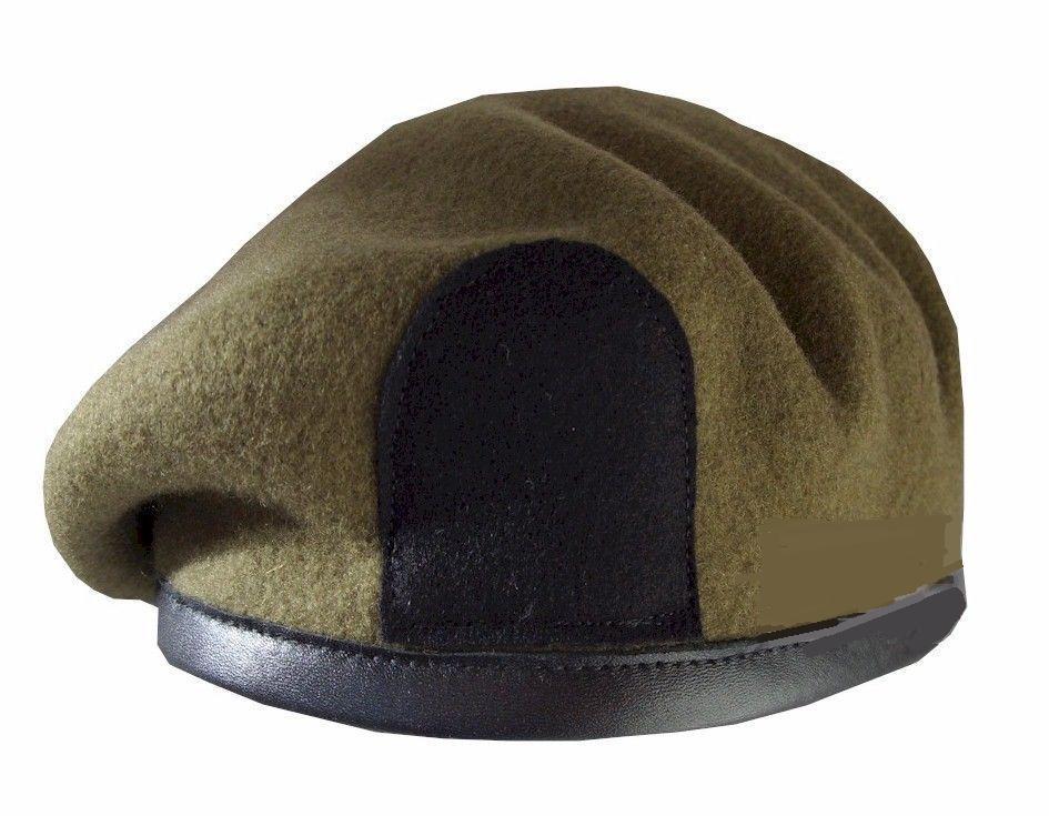 New Army Issue Khaki Beret And Badged