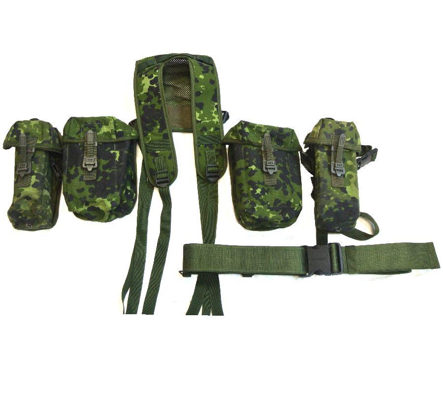 Woodland Dancam Danish Camo M/96 webbing set 6 piece set - Surplus and ...