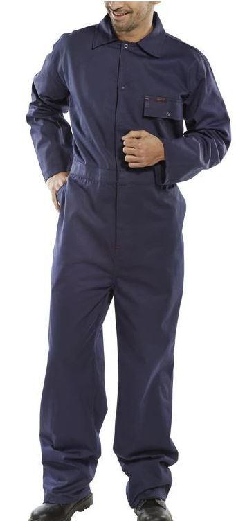 Navy Cotton Drill Boilersuit