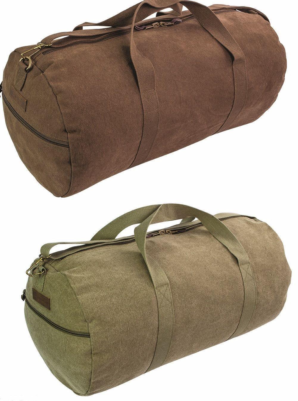 Canvas Barrel Bag