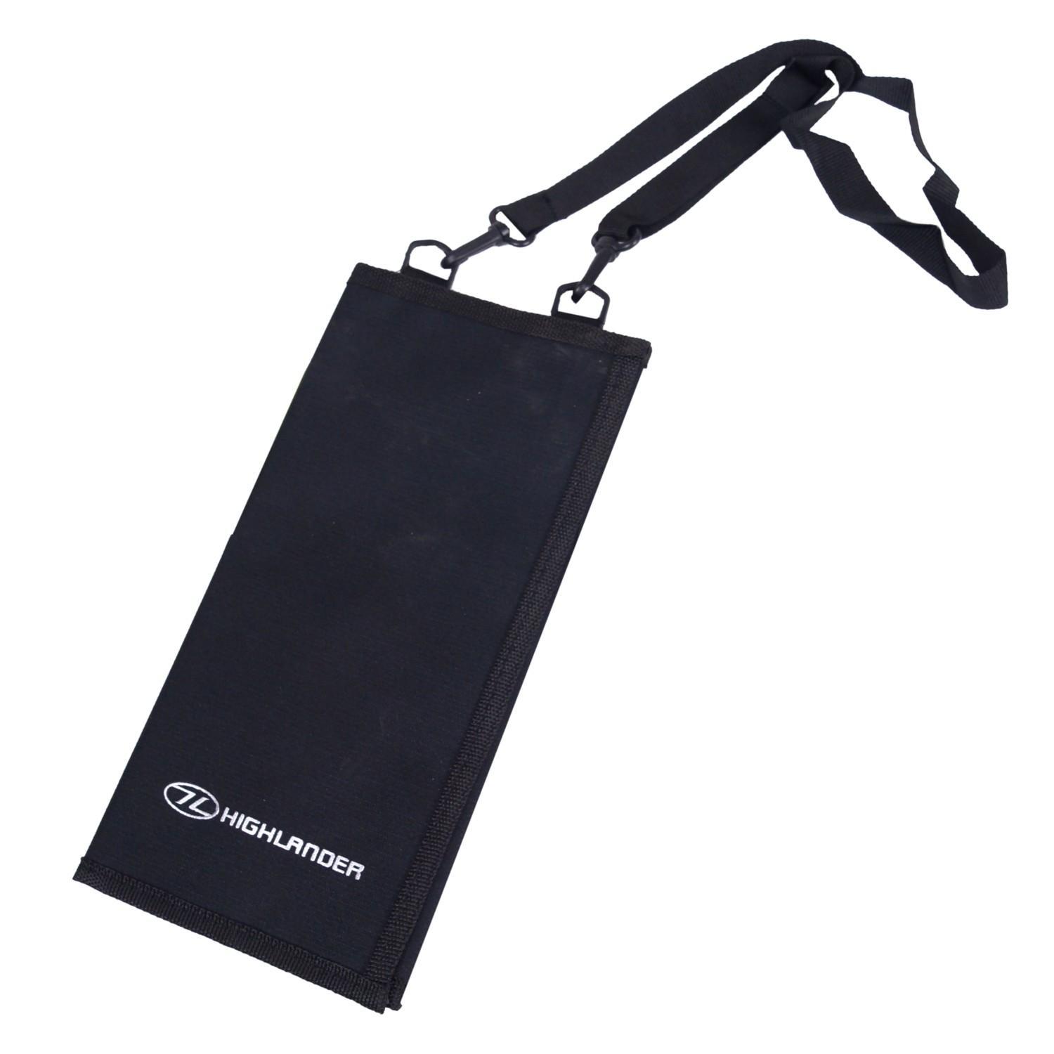 Black folding Map Case