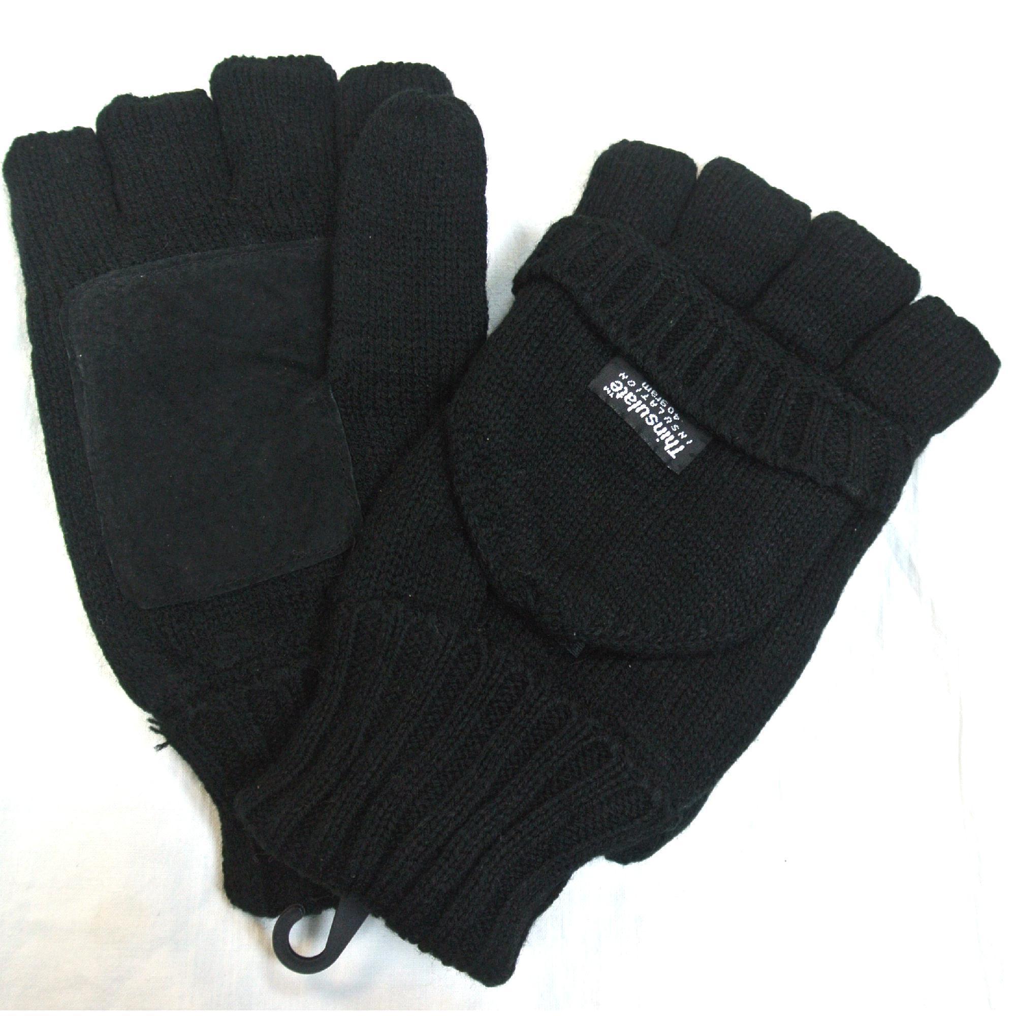 Thinsulate lined shooters mitts with suede palms