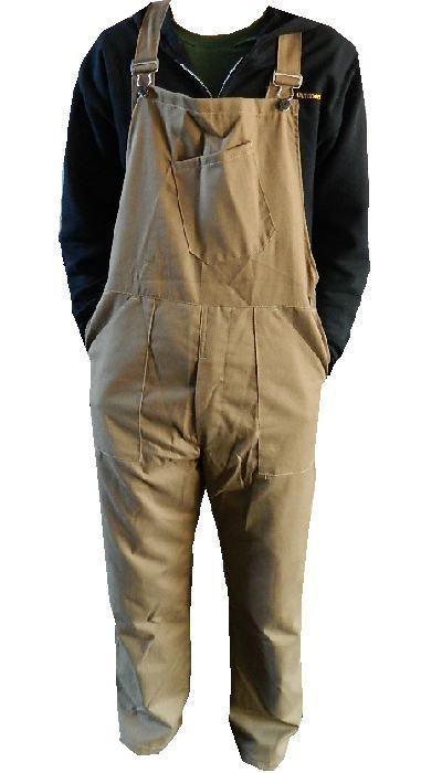 Khaki Bib and Brace overalls