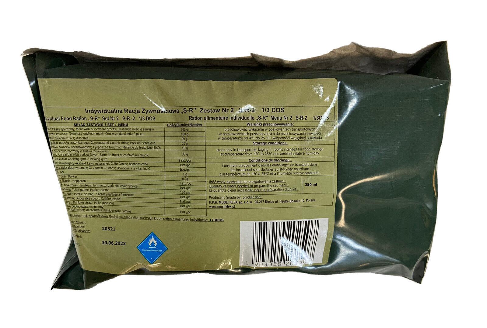 Polish SR Ration MRE