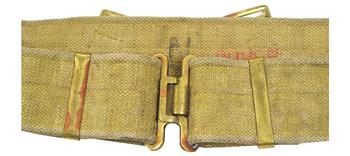 WWII 37 pattern khaki webbing belt
