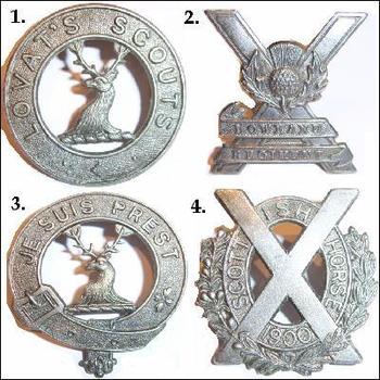 Scottish Cap Badges