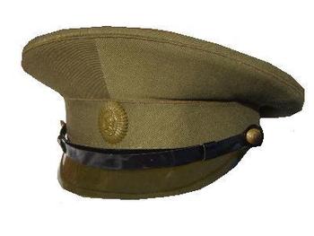 As new Russian Khaki peak cap with badge - Surplus and Outdoors