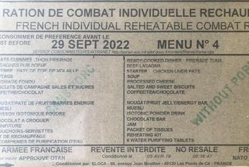 RCIR French Ration Pack Prepper Food